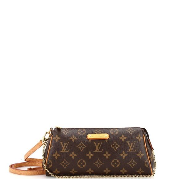 Louis Vuitton | Bags | Louis Vuitton Eva Handbag Monogram Canvas Brown ...